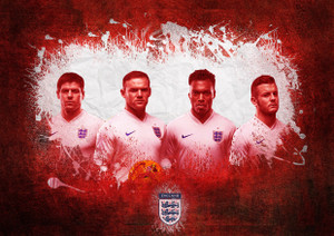 Team England Football Poster Paper Print - Rectangle posters - Sports ...