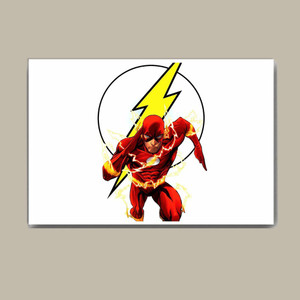 The Flash The Running Pose White Wall Hang Fine Art Print - Abstract ...
