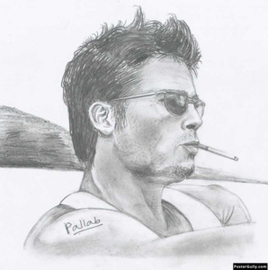 Brad Pitt 2 | Sketch Artwork | Artist: Pallab Bhowmik Photographic ...