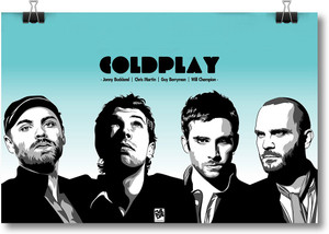 Coldplay Band Members #PL3091 Paper Print - Music posters in India ...