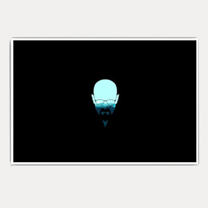 Breaking Bad Walter White Minimal (18x12) Paper Print - Abstract ...