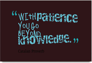 iMerch patience you go beyond quotes by Catalan Proverb 3D Poster ...