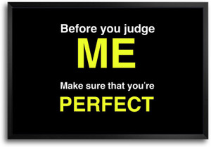 RangeeleInkers Don't Judge Me Laminated Frame Poster Paper Print ...