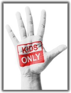 Kids Only Sign 0191 Poster Photographic Paper - Abstract, Animals ...