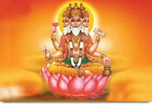 Brahm Dev Paper Print - Religious posters in India - Buy art, film ...