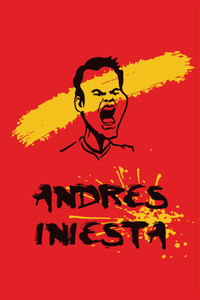 Andres Iniesta Poster Paper Print - Sports posters in India - Buy art ...