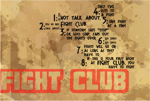 Fight Club Rules Paper Print - Movies posters in India - Buy art, film ...