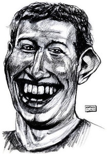 Mark Zuckerberg Caricature Wall Art | Artist : Karthik Abhiram ...