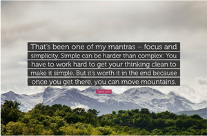 Focus & Simplicity Steve Jobs Motivational Quote Poster Paper Print ...