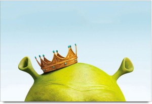 Fannzila Shrek Head Crown Laminated Poster Paper Print - Abstract ...