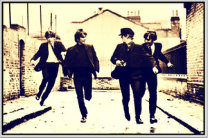 Posterhouzz The Beatles Running Poster Paper Print - Music posters in ...