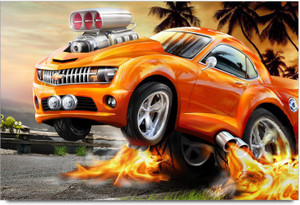 RangeeleInkers Car Nitro Booster Laminated Poster Paper Print ...