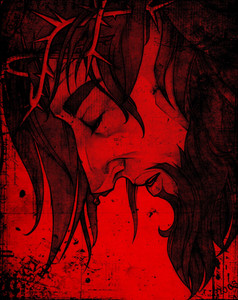 Jesus Red Paper Print - Religious posters in India - Buy art, film ...