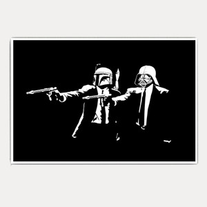 Star Wars vs Pulp Fiction (18x12) Paper Print - Abstract posters in ...