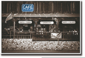 Posterhouzz Old Café photography Fine Art Print - Places posters in ...