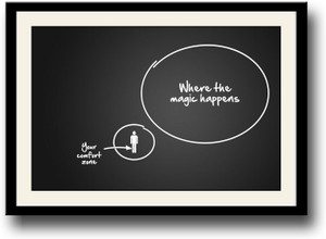 Comfort Zone Magic Motivational Fine Art Print - Quotes & Motivation ...