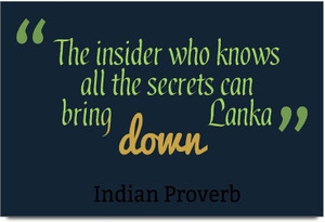 iMerch insider who knows all quotes by Indian Proverb 3D Poster ...