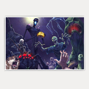 Minecraft Creepers (18x12) Paper Print - Abstract posters in India ...