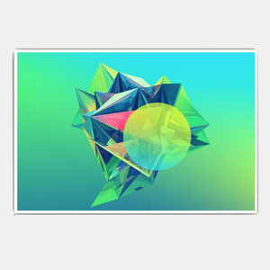 Modern Triangle Art (18x12) Paper Print - Abstract posters in India ...
