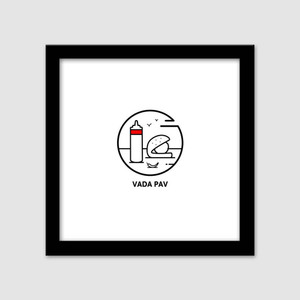 Vada-Pav Laminated & Framed Wall Mounted Photographic Paper - Adil ...