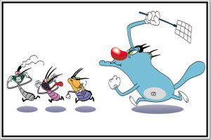 Oggy Cartoon Poster Paper Print - Animation & Cartoons posters in India ...