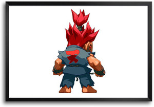 RangeeleInkers Akuma Street Fighter Laminated Frame Poster Paper Print ...