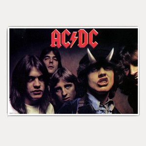 AC DC Vintage Band (18x12) Paper Print - Abstract posters in India ...