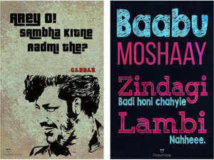 Anand - Gabbar Poster - Combo Fine Art Print - PosterHook posters ...