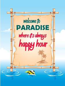 Welcome to Paradise Paper Print - Humor posters in India - Buy art ...