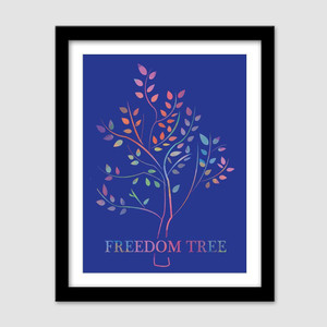 Freedom Tree Laminated & Framed Wall Mounted Photographic Paper ...