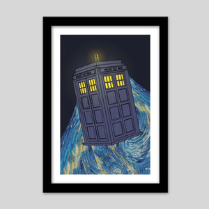 EurekaDesigns Poster Van Gogh Tardis Fine Art Print - Pop Art posters ...