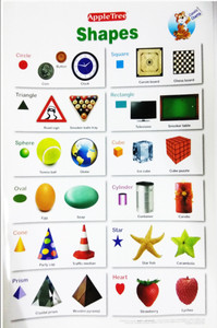 Apple Tree Shapes PreSchool -1 ( 13.5 inch * 19.5 inch) Wall Chart ...