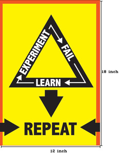 Seven Rays Experiment Fail Learn Repeat Paper Print (Small) Paper Print ...