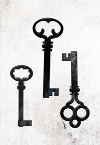 EurekaDesigns Posters Vintage Keys Fine Art Print - Minimal Art posters ...