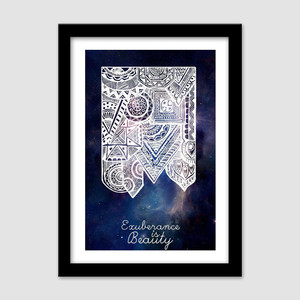 Exuberance is Beauty Laminated & Framed, Dual-Utility (Wall Mounted and ...