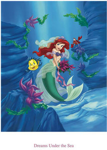 Ariel - Dreams Under the Sea Fine Art Print - Disney posters ...