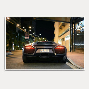 Lamborghini Tail Light (18x12) Paper Print - Abstract posters in India ...