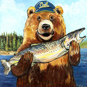 Cal Bear Fine Art Print - Suzanne Etienne posters - Animals posters in ...