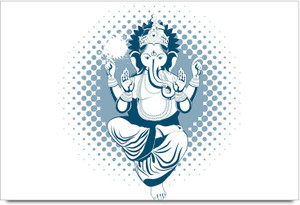 Lord Ganesha Minimal Artwork Design Laminated Poster Paper Print ...