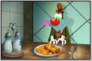 Oggy Cartoon Poster Paper Print - Animation & Cartoons posters in India ...