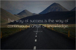 Pursuit Of Knowledge Quote Poster Paper Print - Quotes & Motivation ...