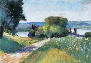 Sea and Landscape by Lesser Ury Paper Print - Art & Paintings posters ...