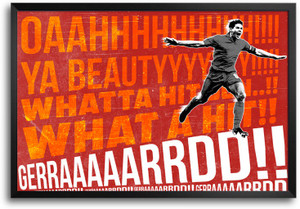 ShopMantra Steven Gerrard Celebration Laminated Frame Poster Paper ...