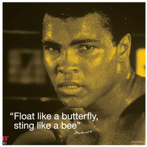 Muhammad Ali - Sting Like a Bee Fine Art Print - Personalities posters ...