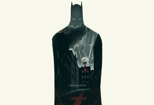 Batman shadow poster Paper Print - Comics posters in India - Buy art ...