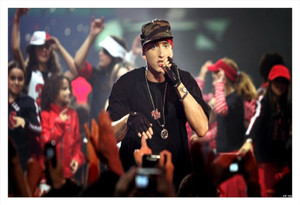 Mgn Eminem Rapping Poster Paper Print - Abstract posters in India - Buy ...