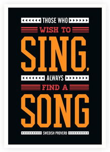 Who Wish Swedish Proverb Famous Singer Quotes Paper Print - Quotes ...