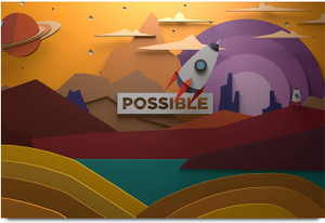 Paper Board Origami Paper Print - Art & Paintings posters in India ...