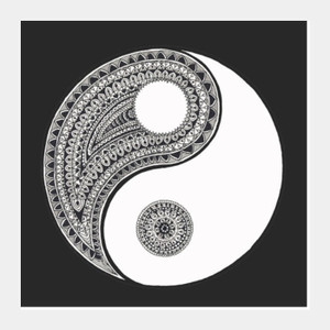 Yin Yang Square Art Prints | Artist : Suchita Pande Photographic Paper ...