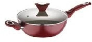 BERGNER Ceramic Coated with Glass Lid Fry Pan 28 cm diameter with Lid 4 ...